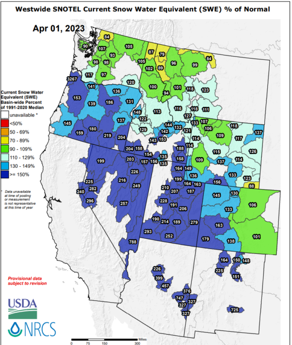 Record Snowpack in the West – The Hoyt Report